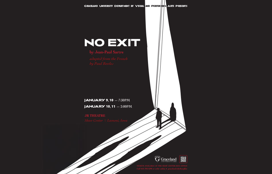 NO EXIT by Jean-Paul Sartre, adapted from the French by Paul Bowles ...
